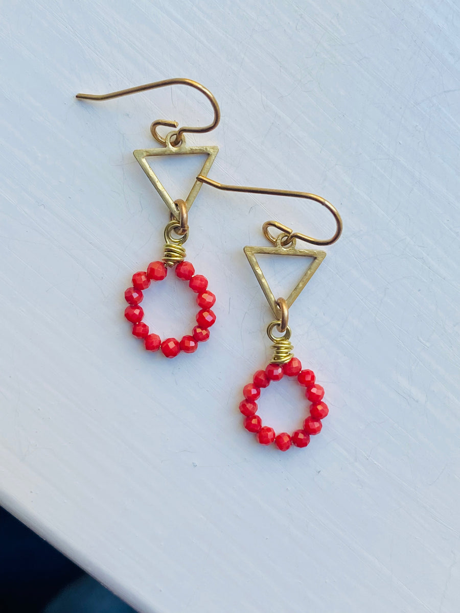 Small Triangle & Stones Circle – Darby Drake Jewelry & Design